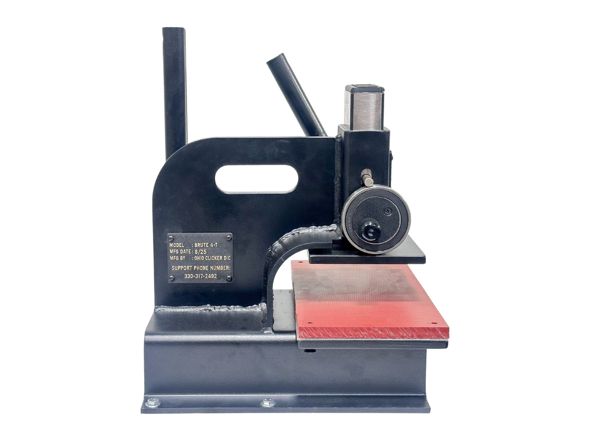 Brute 4-T Hand Operated Leather Clicker Press- Best Leather Press Free ...